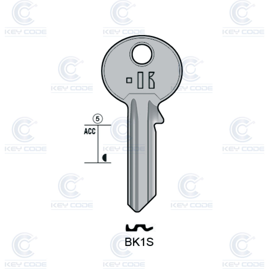 [KL-BK1S] LLAVE KEYLINE BKS BK1S (BK14, BK-1I) | Key-code