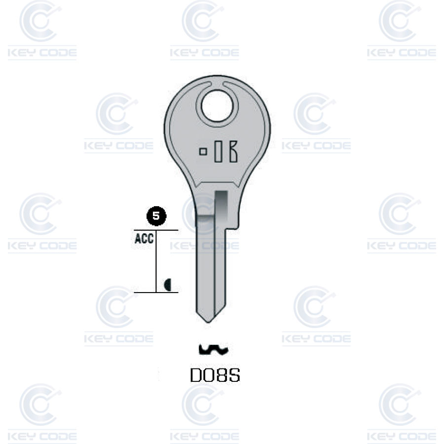 KEYLINE KEY DOM DO8S (DM8R, DOM-1I) | Key-code