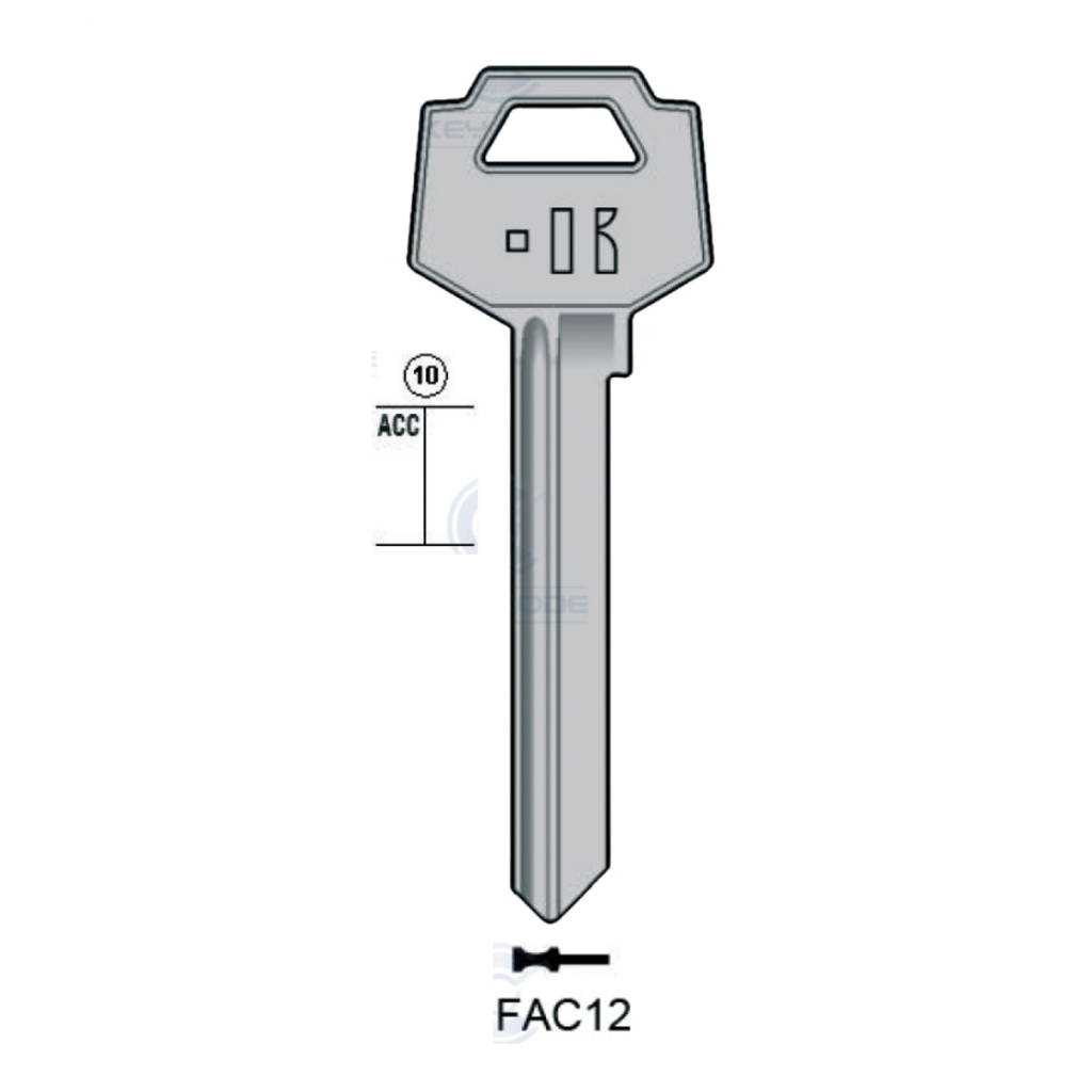 KEYLINE KEY FAC12 (FAC-18) | Key-code
