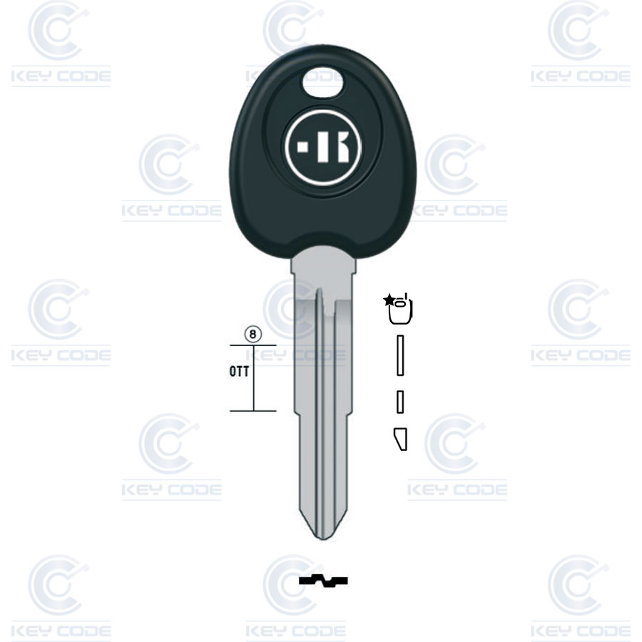 [KL-HY10TK] POD KEY HYUNDAI, KIA HY10TK (HYN10, HY-5P1) | Key-code