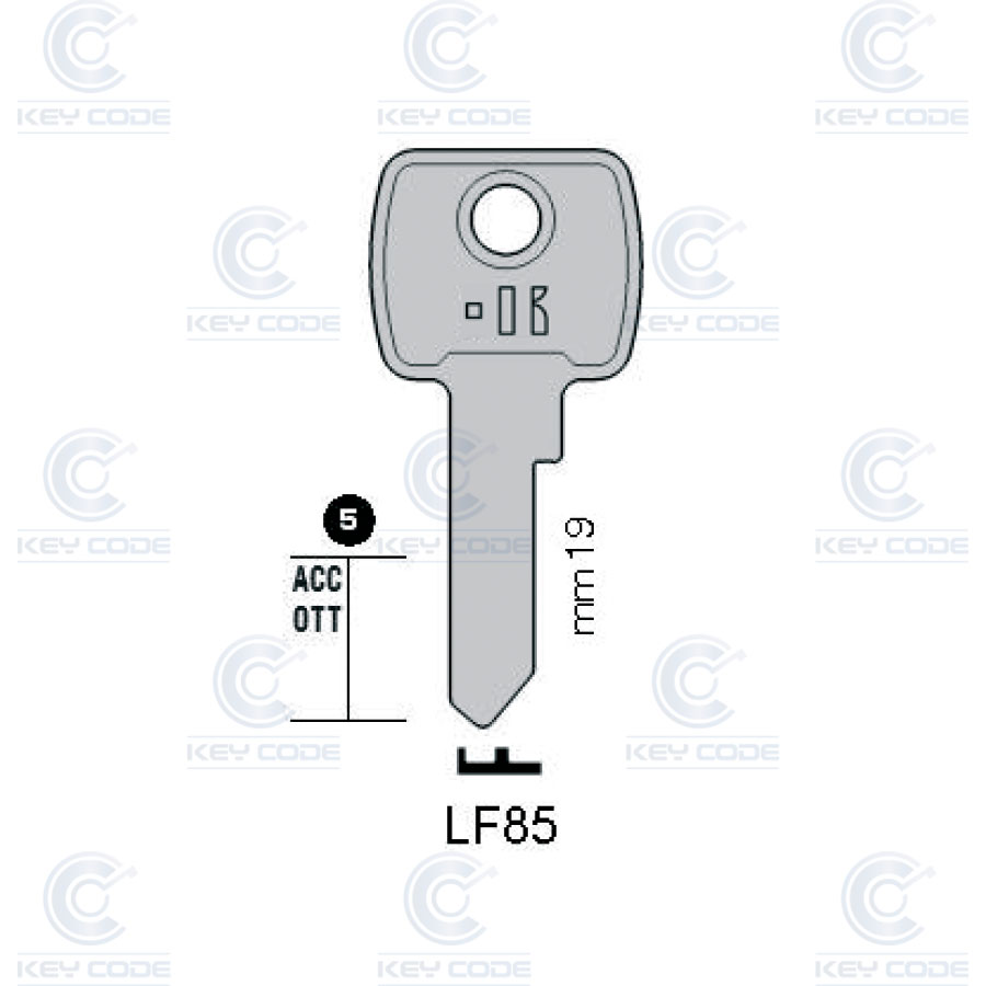 [KL-LF85] LLAVE KEYLINE LF85 (LF4, LF-15) | Key-code