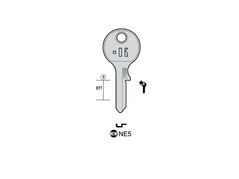 KEYLINE KEY NEIMAN NE5 (NE-6) | Key-code