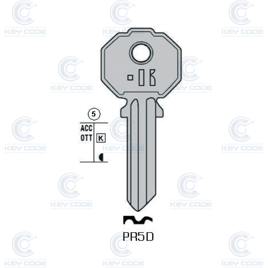 [KL-PR5D] LLAVE KEYLINE PR5D (PF210, PR-5D) | Key-code