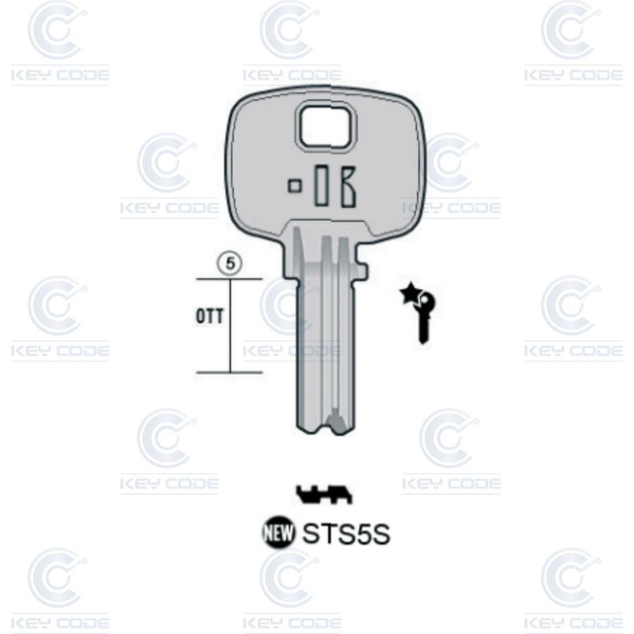 [KL-STS5S] LLAVE DE PUNTOS KEYLINE STS STS5S (STS5S, STS6-X5) | Key-code