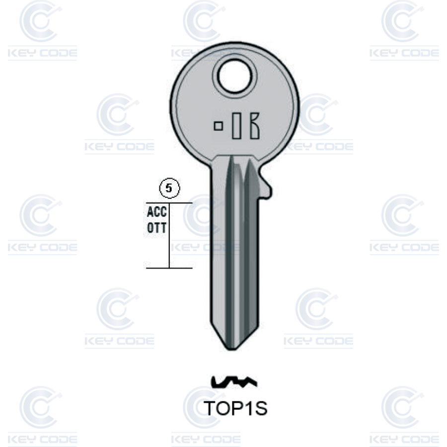 [KL-TOP1S] LLAVE KEYLINE TOP1S (TOP1R, ABU14) | Key-code