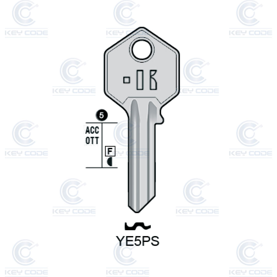 KEY KEYLINE YALE YE5PS (YA7R, YA-3I) | Key-code